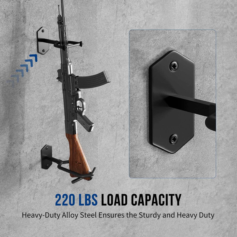 Blacksmith Gun Safe Wall Mounted Rifle Rack | Wayfair